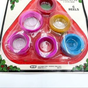 Vintage | Holiday | Vintage Christmas Cleo Sheen Ribbon Gift Wrap Mcm ...